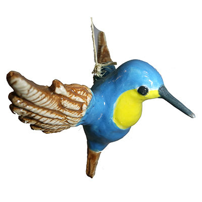 Colibrí Azul Y Amarillo - Brillo de Luna